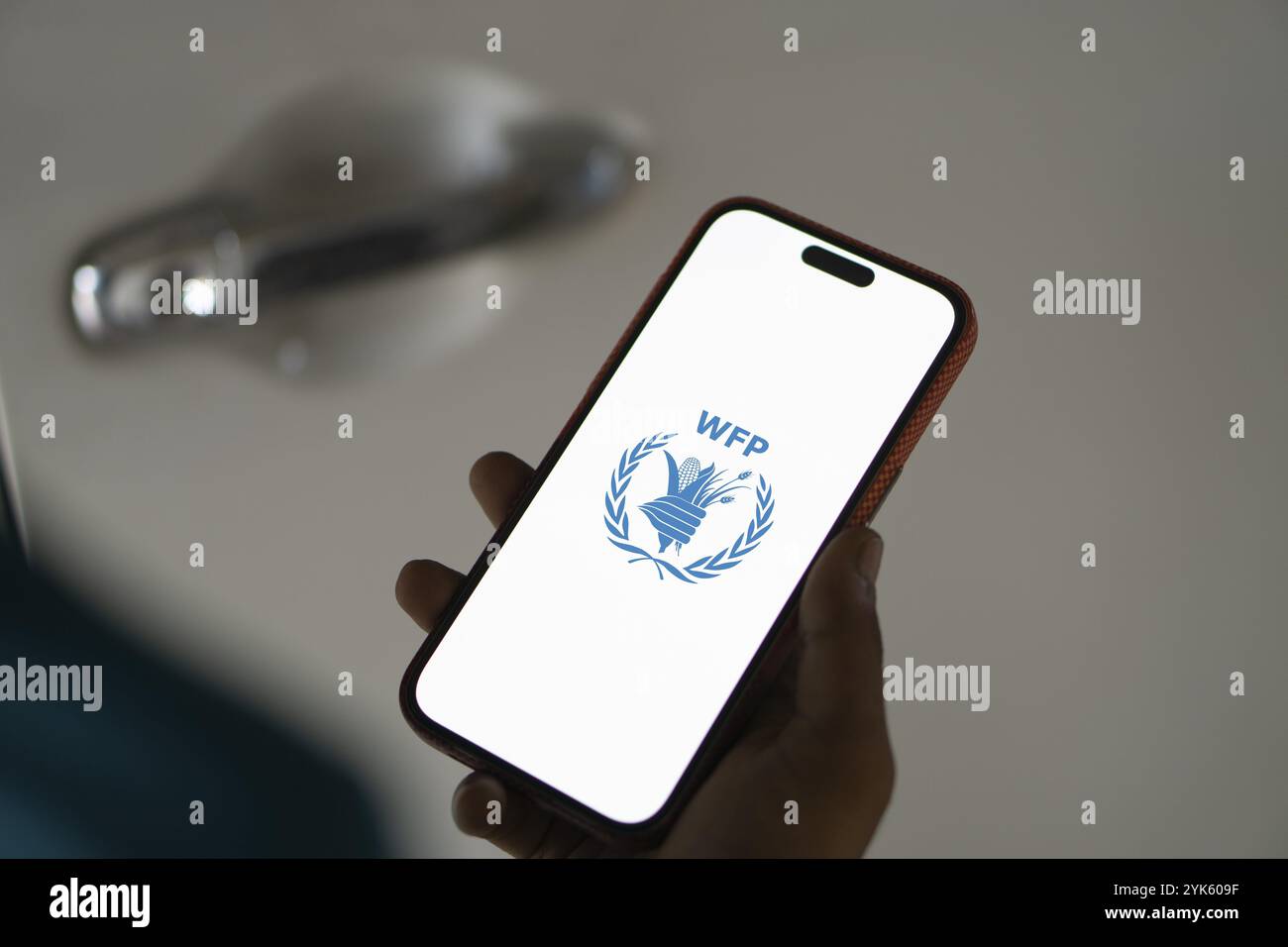 World Food Programme (WFP) logo is displayed on smartphone Stock Photo ...