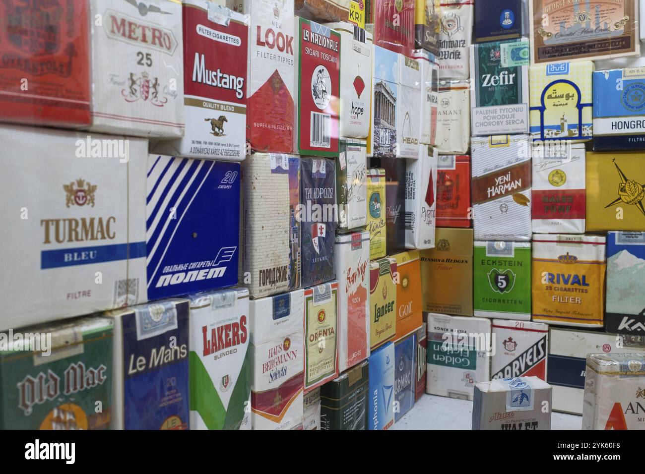 Collage of cigarette packets, Hamburg, Germany, Europe Stock Photo - Alamy