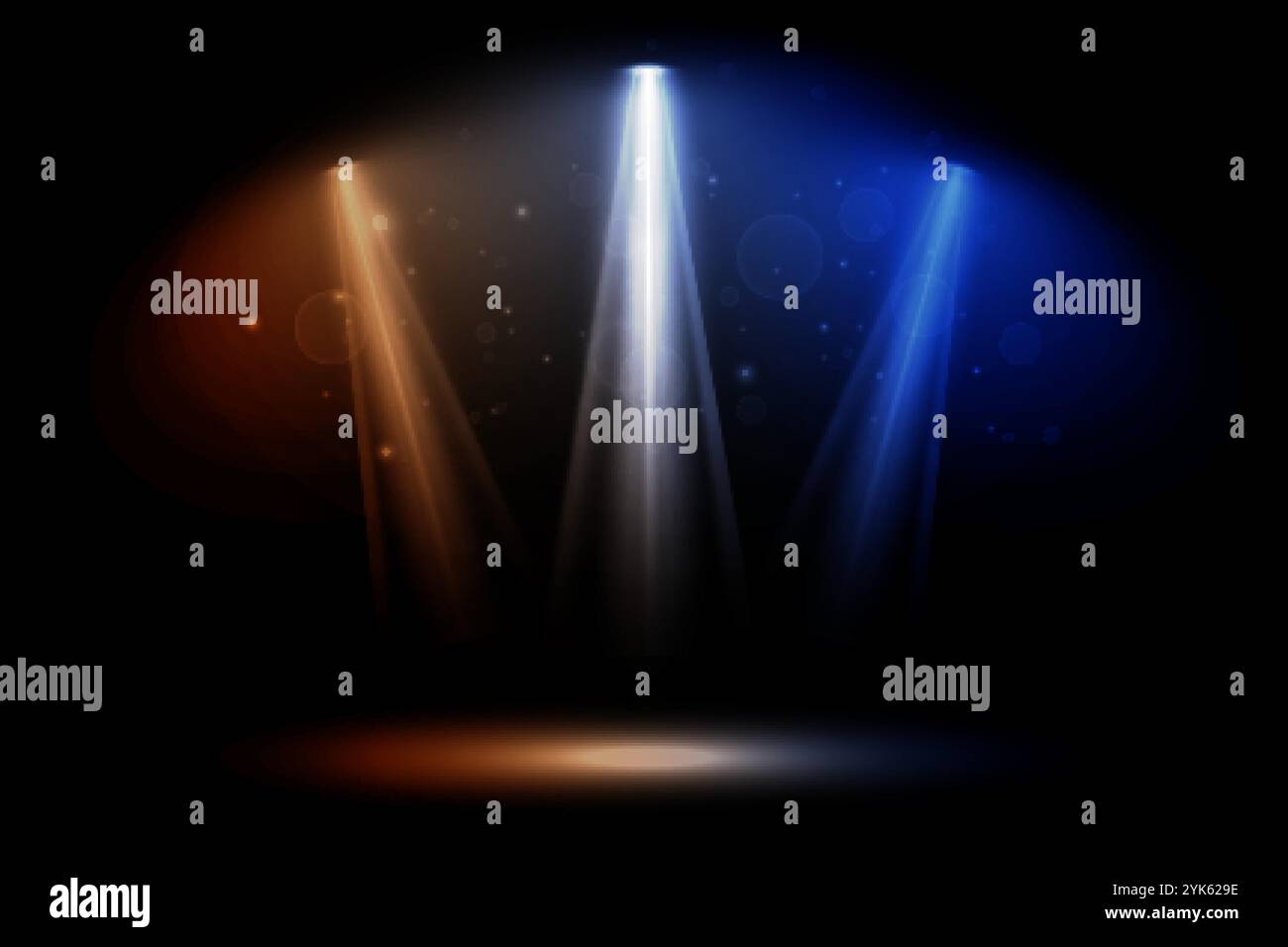 colorful focus spotlights club dance party background Stock Vector ...