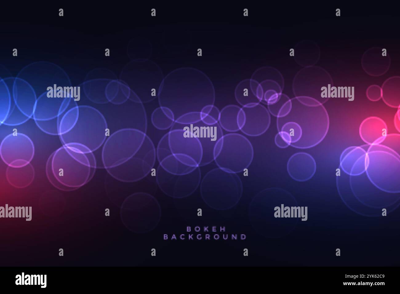 glowing circular bokeh lights night background design Stock Vector Image & Art - Alamy