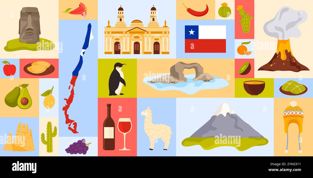 Easter island chile map hi-res stock photography and images - Alamy