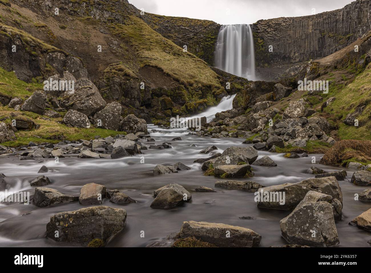 Svodufoss waterfall snaefellsnes peninsula iceland hi-res stock ...