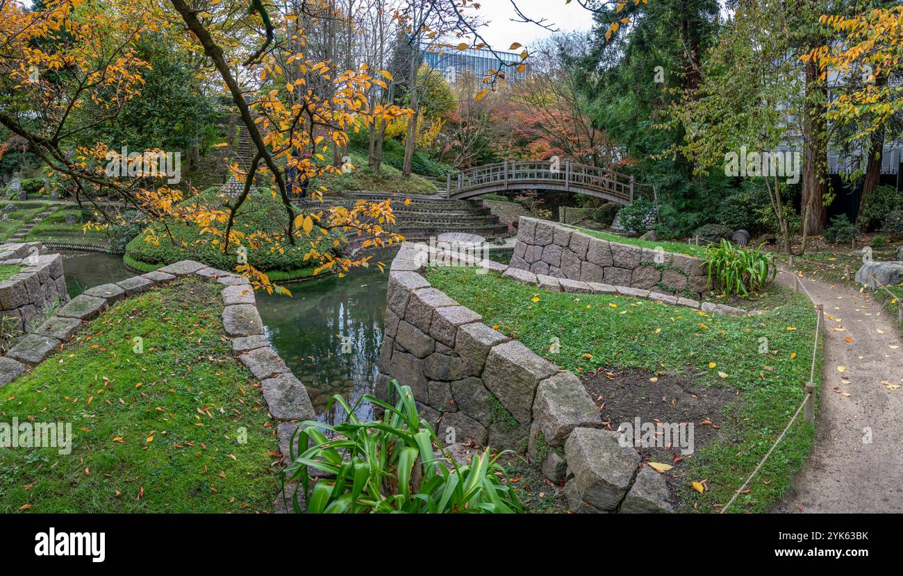 Boulogne-Billancourt, France - 11 12 2024: Albert Kahn's garden ...