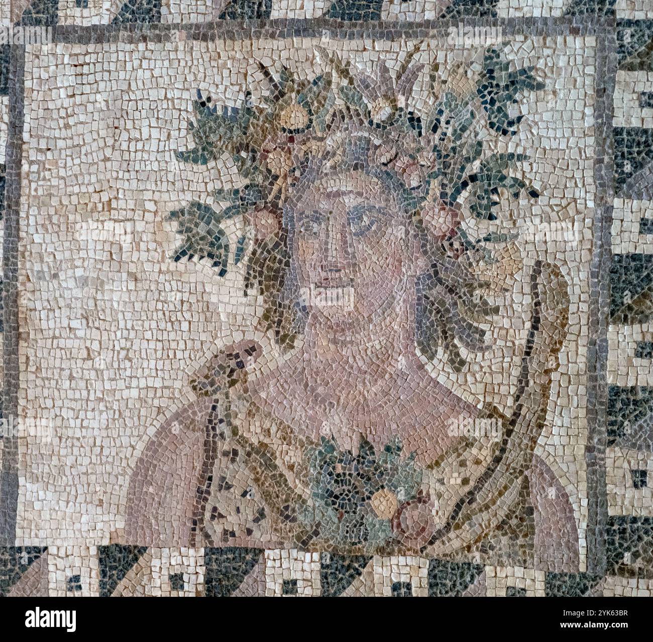 Paphos Cyprus House of Dionysos Four Seasons Roman Mosaic Autumn ...