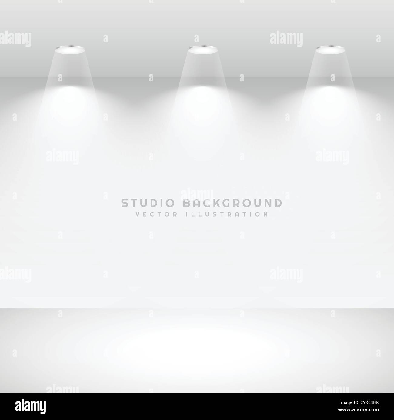 studio background with spot lights vector design illustration Stock ...