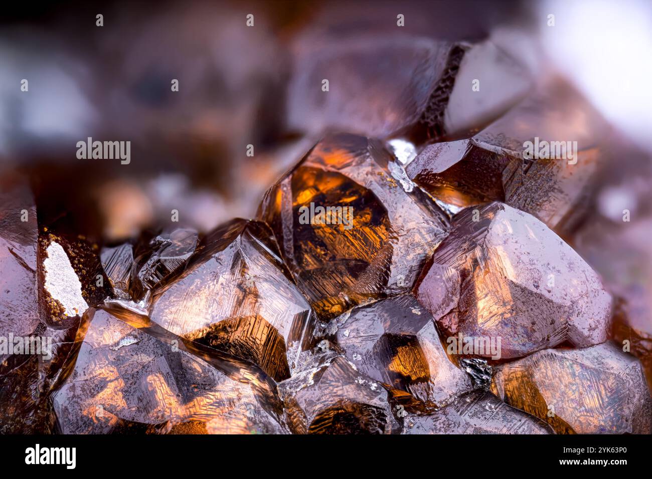 Orange Spessartine with Galena. Specimen from North Mine, broken hill ...