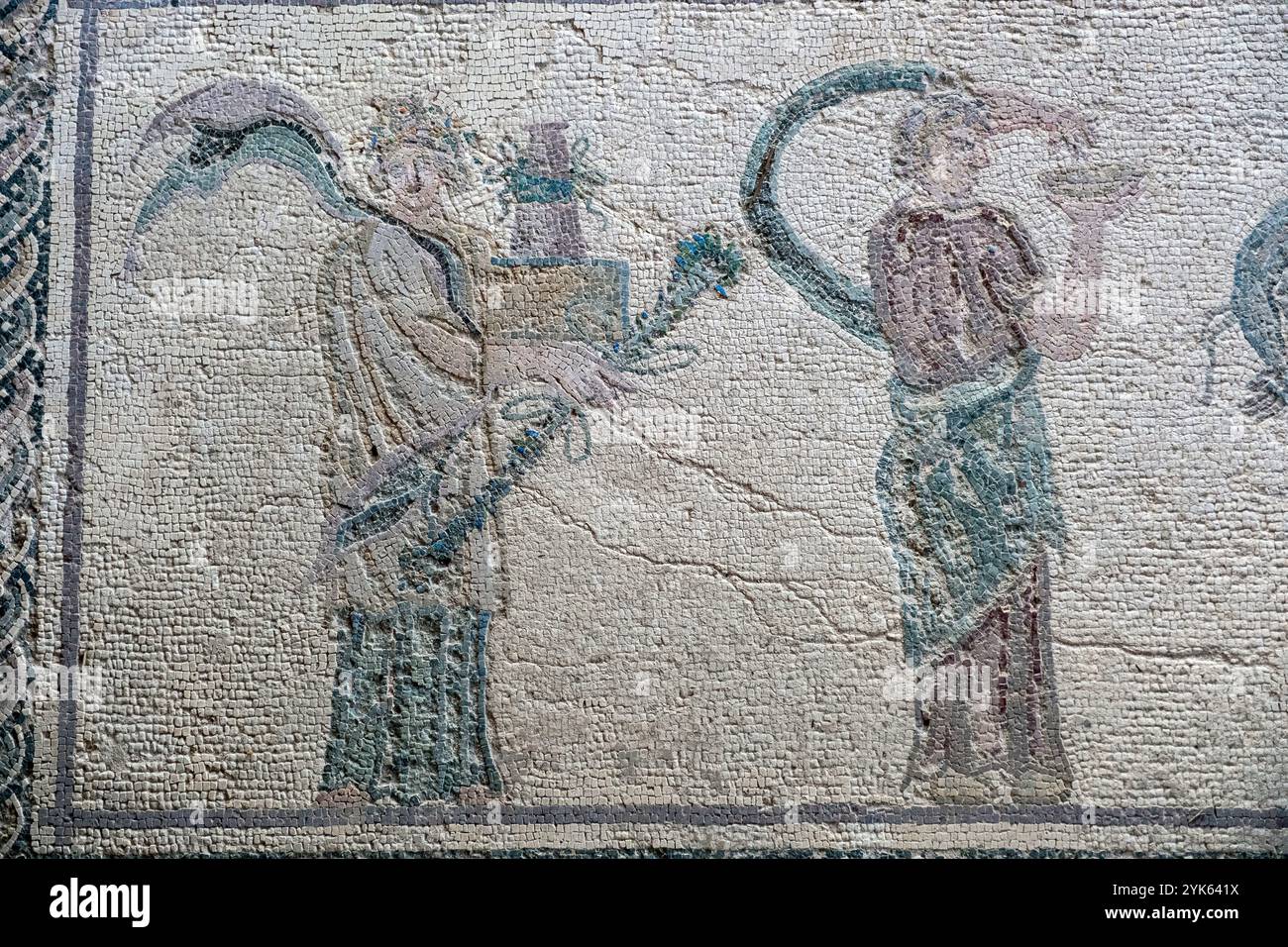 The House of Dionysus mosaics, Paphos Archaelogical park, Cyprus: The ...