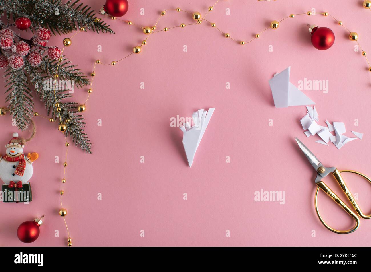 DIY a snowflake with your own hands. Step-by-step origami instructions ...