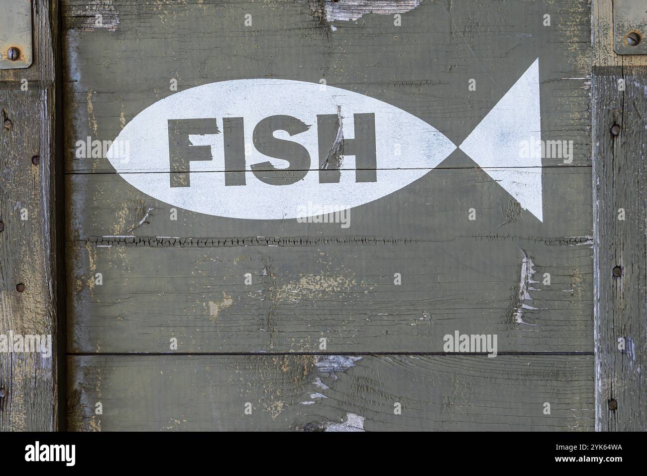 Wooden fish boxes hi-res stock photography and images - Alamy