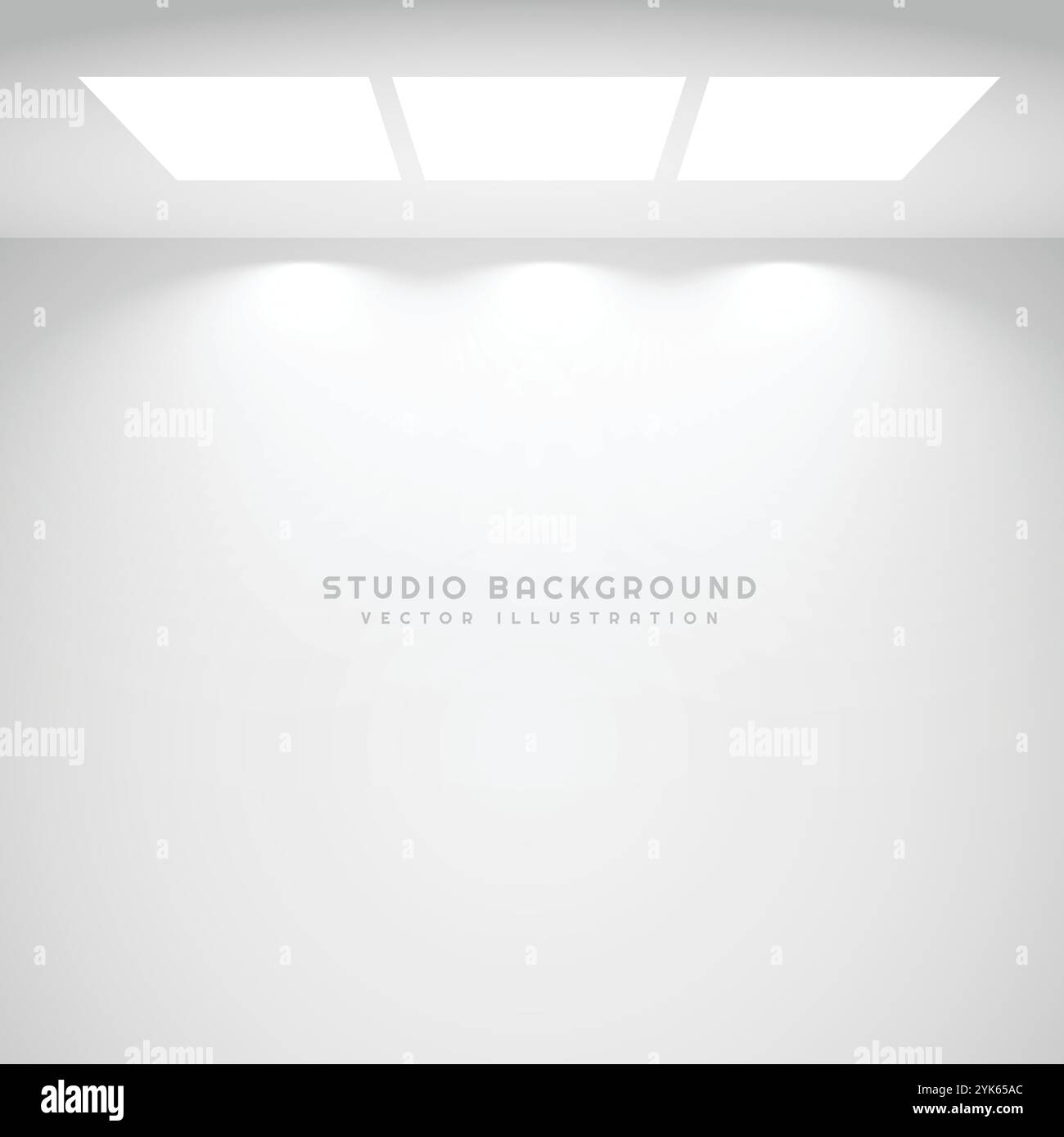 gallery interior with empty frame and lights Stock Vector Image & Art - Alamy