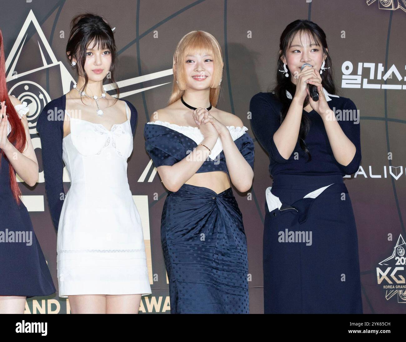 Incheon, South Korea. 16th Nov, 2024. (L to R) Australian-Korean Danielle, Australian Hani and ...