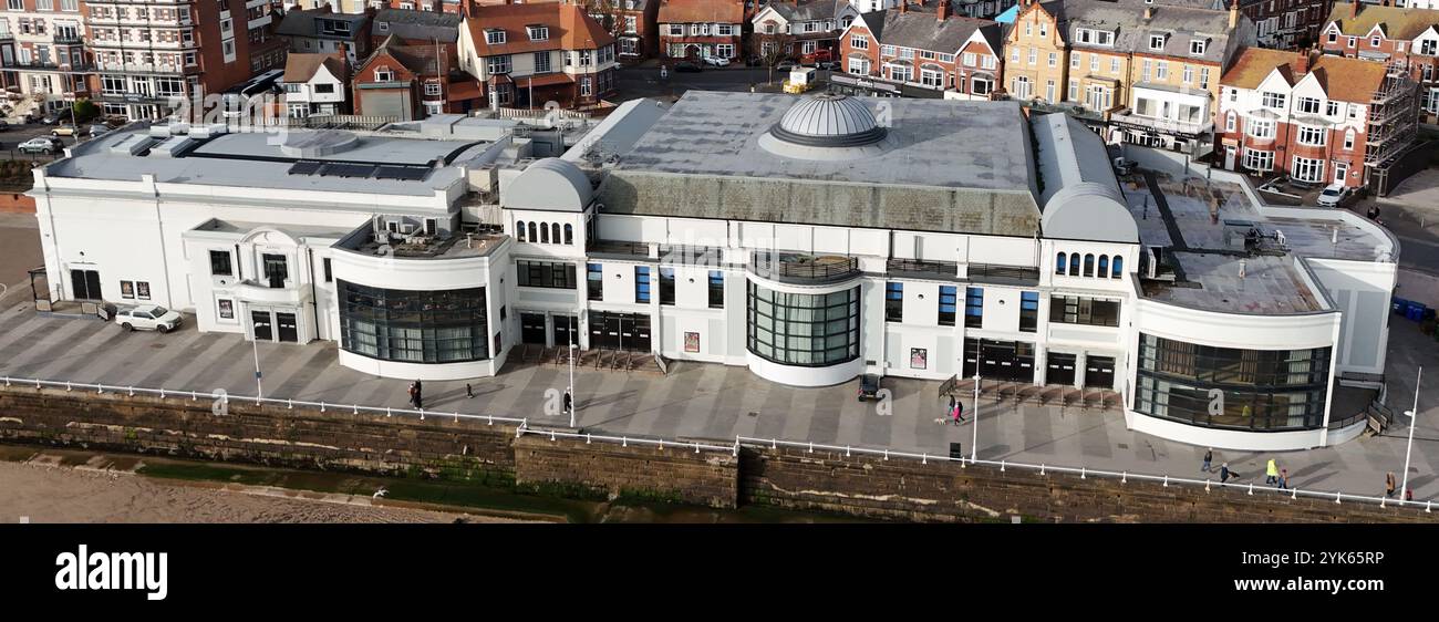 aerial view of bridlington Spa and bridlington south bay seafront Stock ...