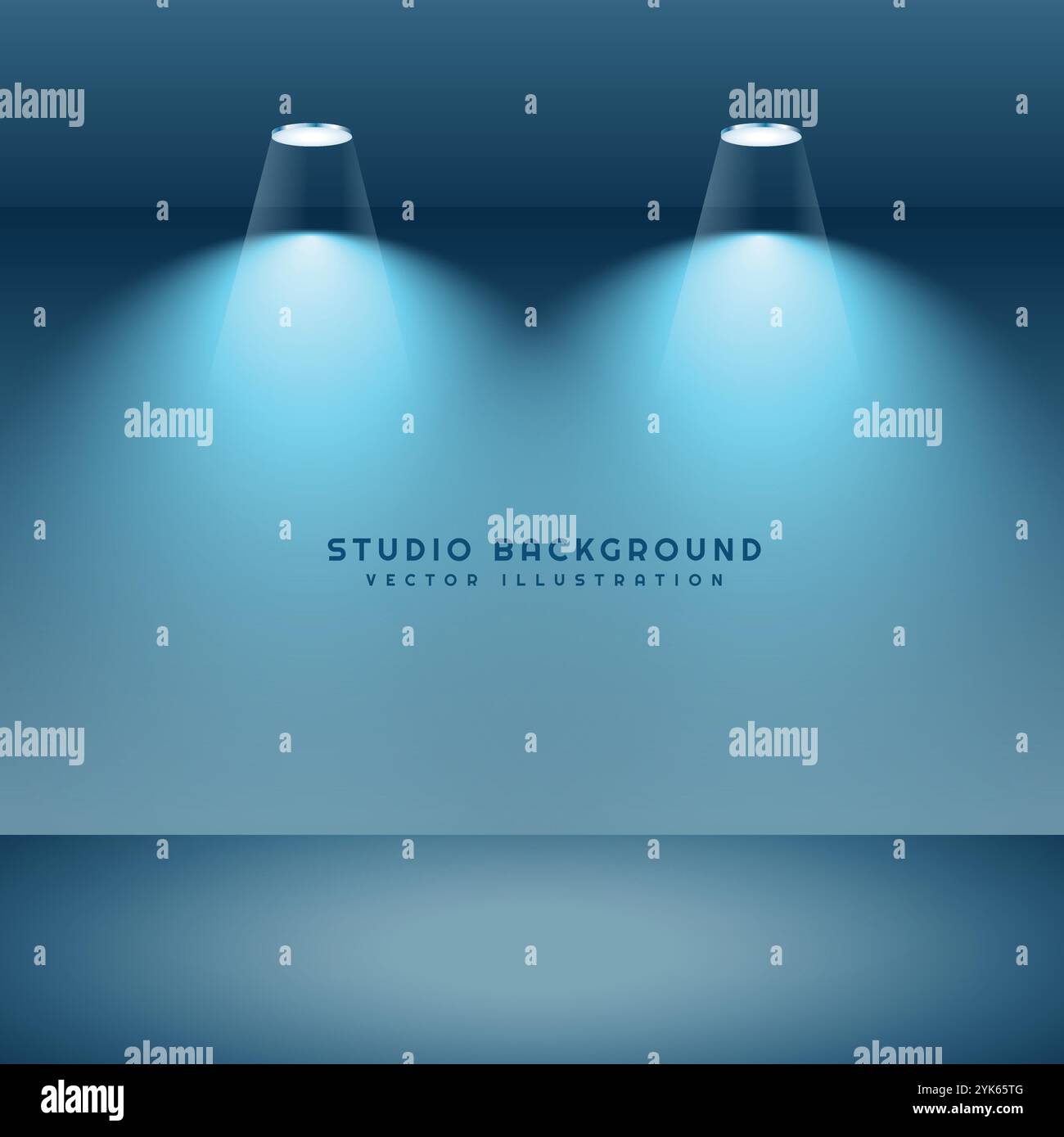 studio background with two spot lights Stock Vector Image & Art - Alamy