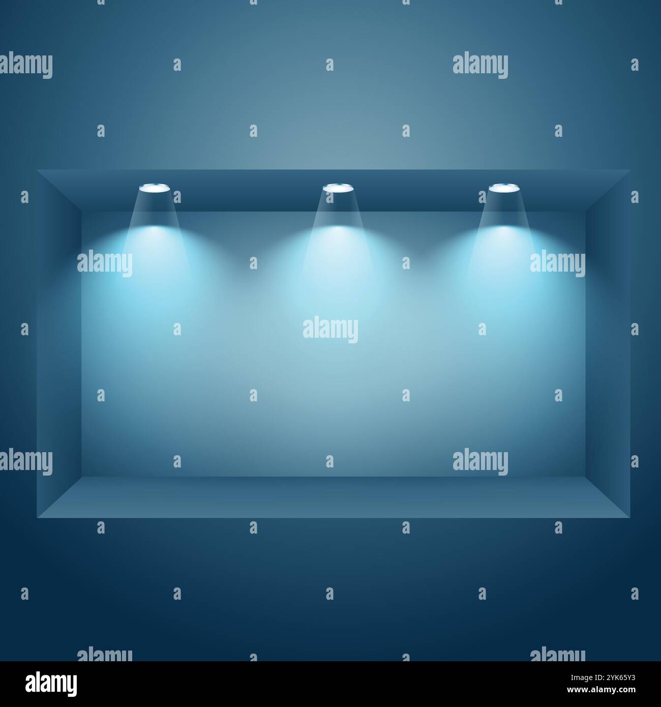 interior empty room with spot lights Stock Vector Image & Art - Alamy