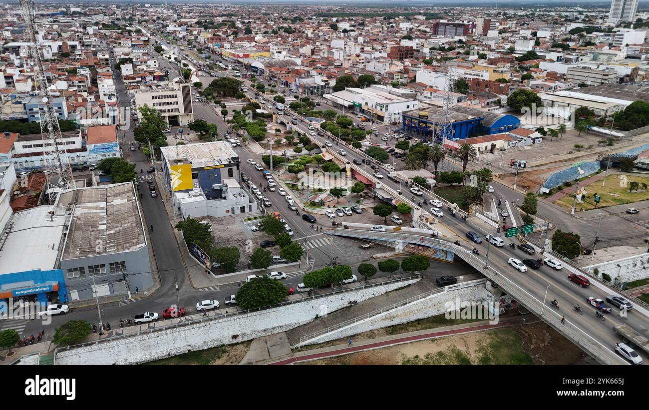 juazeiro, bahia, brazil - november 14, 2024: aerial view of the city of Juazeiro, in northern ...