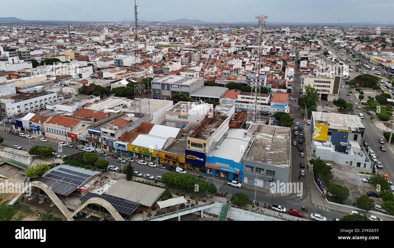 juazeiro, bahia, brazil - november 14, 2024: aerial view of the city of ...