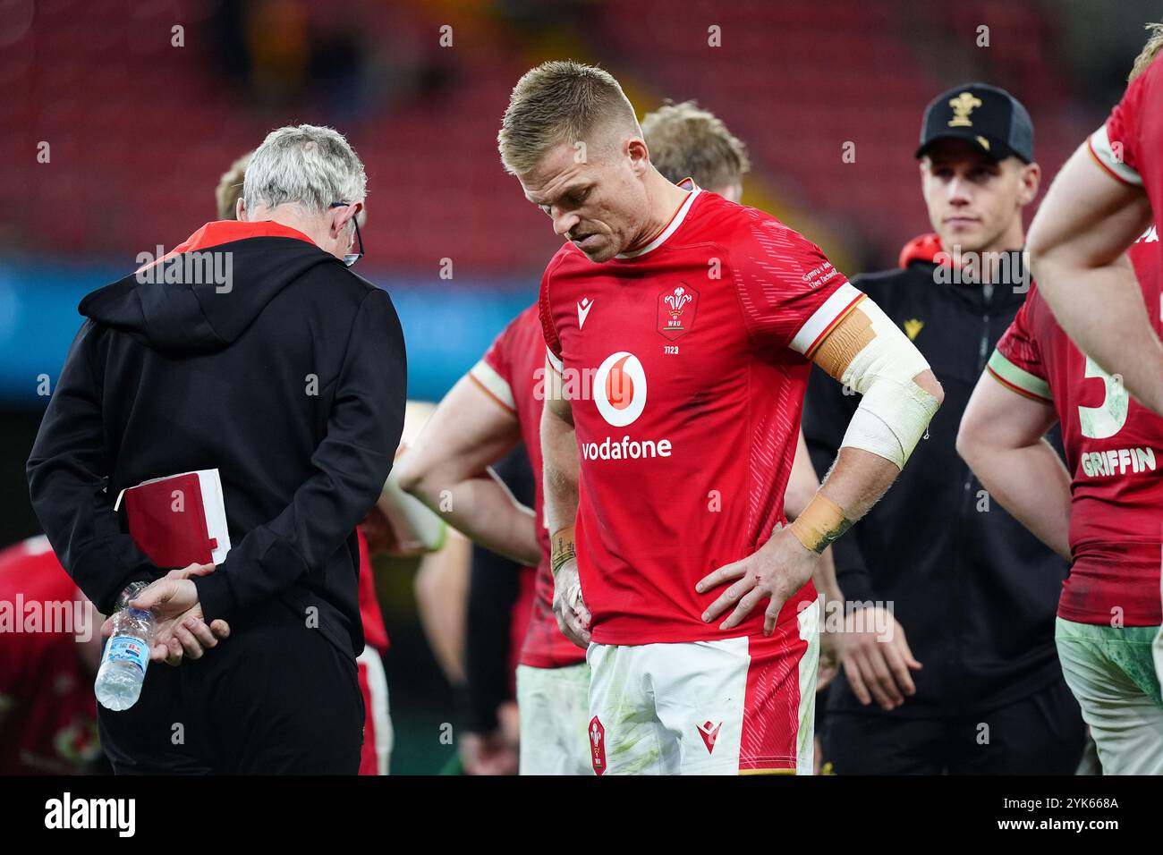 Wales' Gareth Anscombe reacts after the Autumn International match at ...