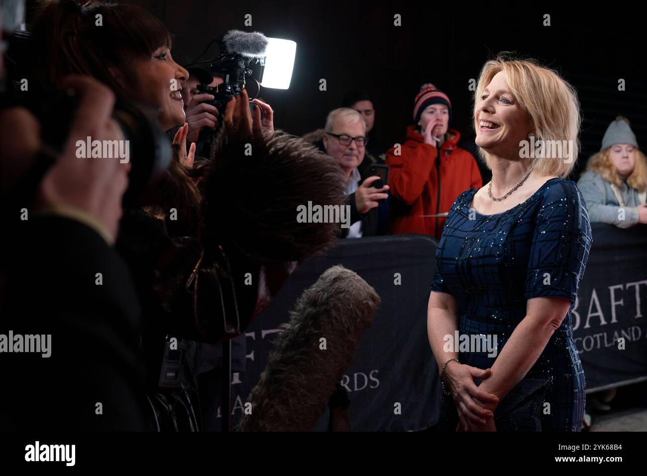Hazel Irvine arriving at the BAFTA Scotland Awards at DoubleTree by ...