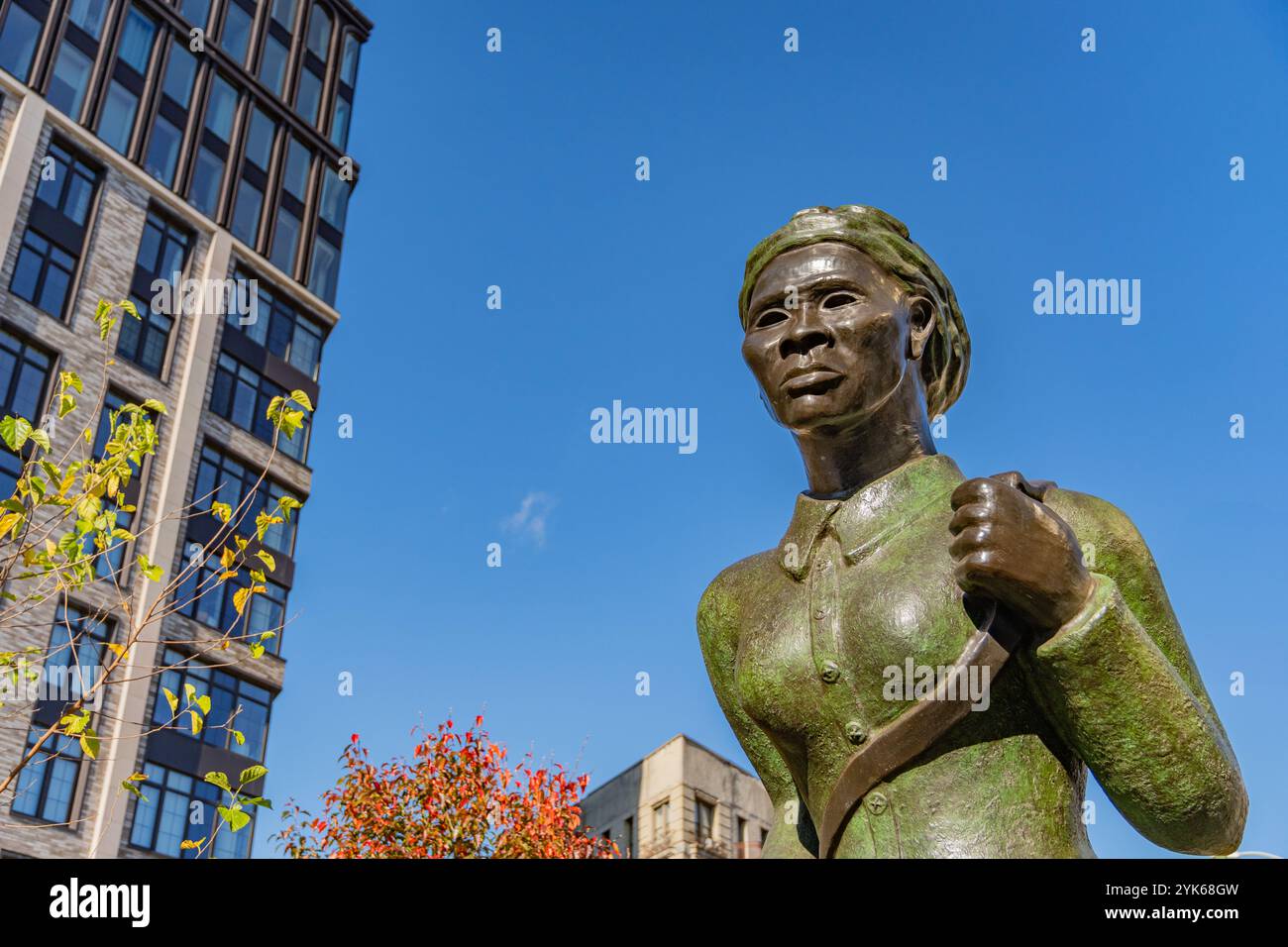 New York, NY US - November 11, 2024: The Harriet Tubman Memorial or ...