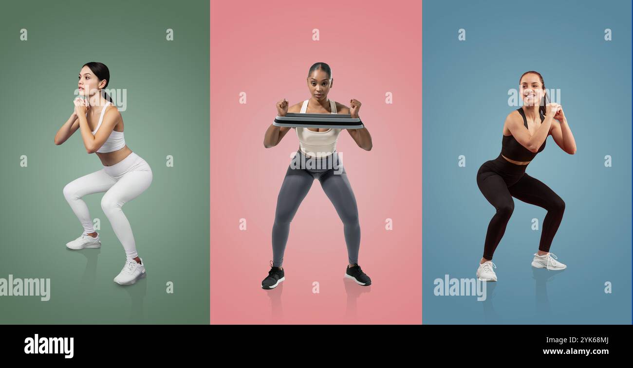 Squat variations hi-res stock photography and images - Alamy