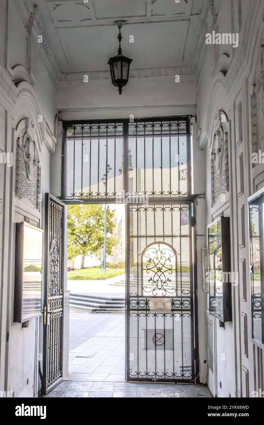 A panoramic city view of Novi Sad with its iconic bridge over the ...