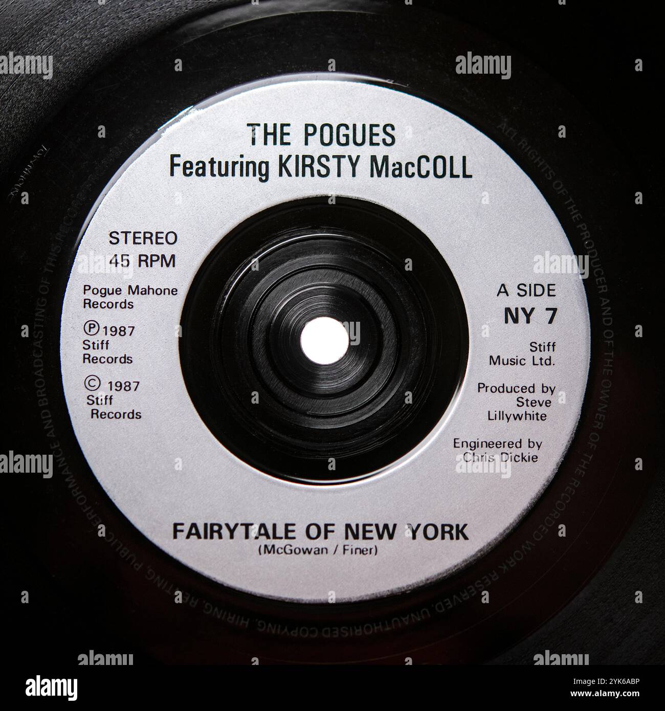 Centre label of the seven inch version of Christmas hit single ...