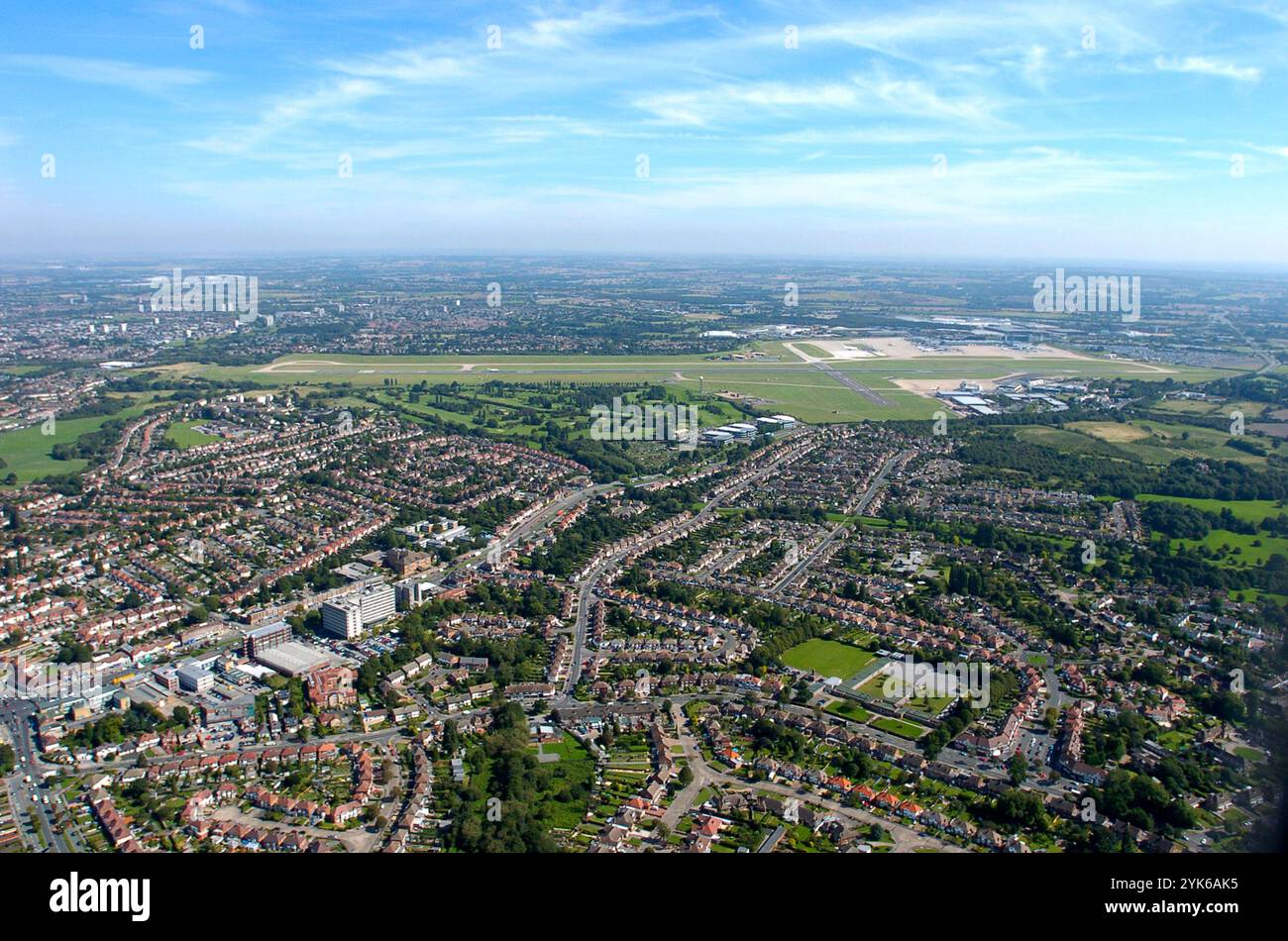 Aerial view of birmingham airport hi-res stock photography and images ...
