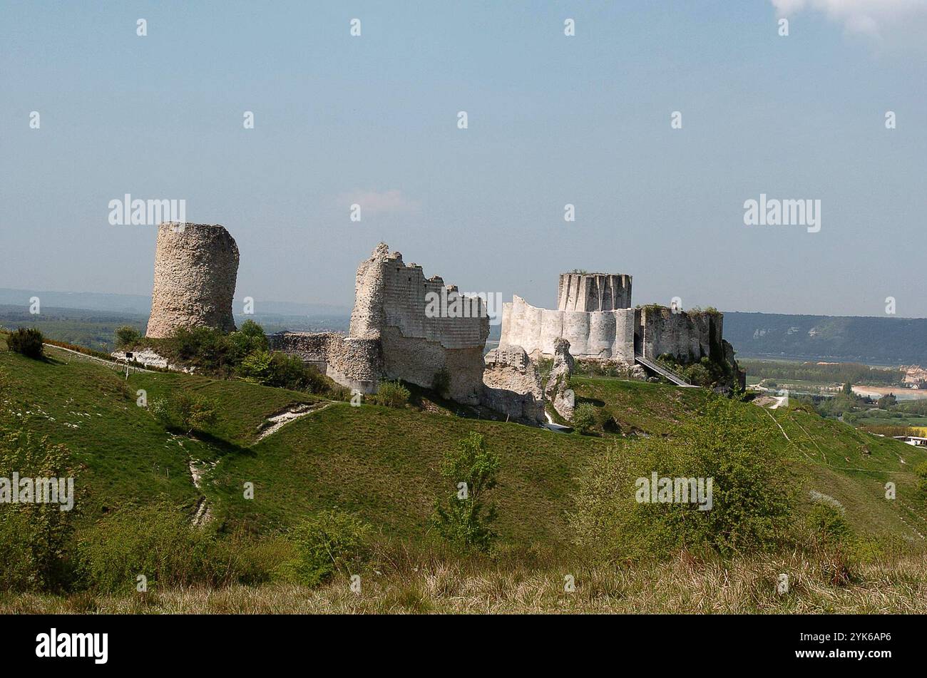 Chateau Gaillard built by Richard the Lionheart in 1197 Stock Photo - Alamy