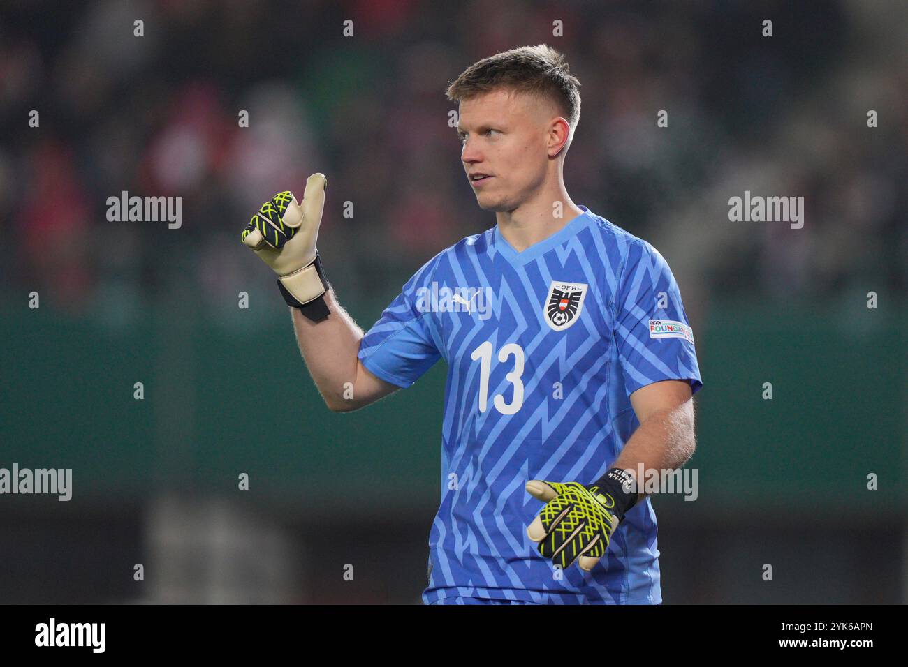 Linz, Austria. 17th Nov, 2024. LINZ, AUSTRIA - NOVEMBER 17: Patrick ...