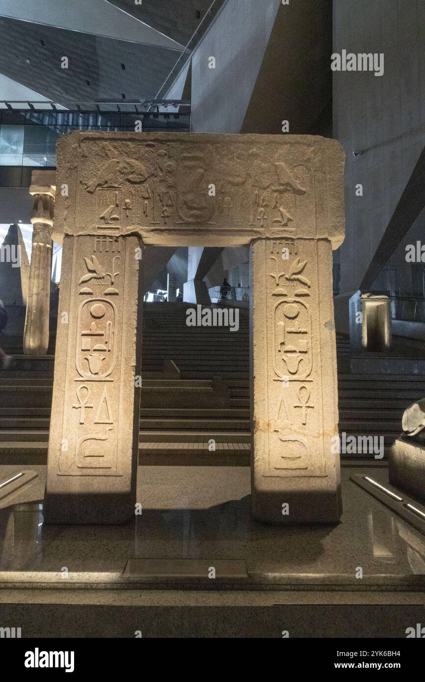 View through a stone gateway up the grand staircase of the recently ...