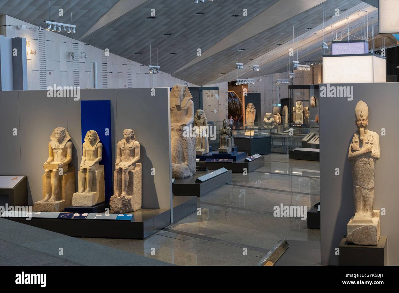 One of the "Kingship" galleries in the newly opened Grand Egyptian Museum. This is gallery 5 ...