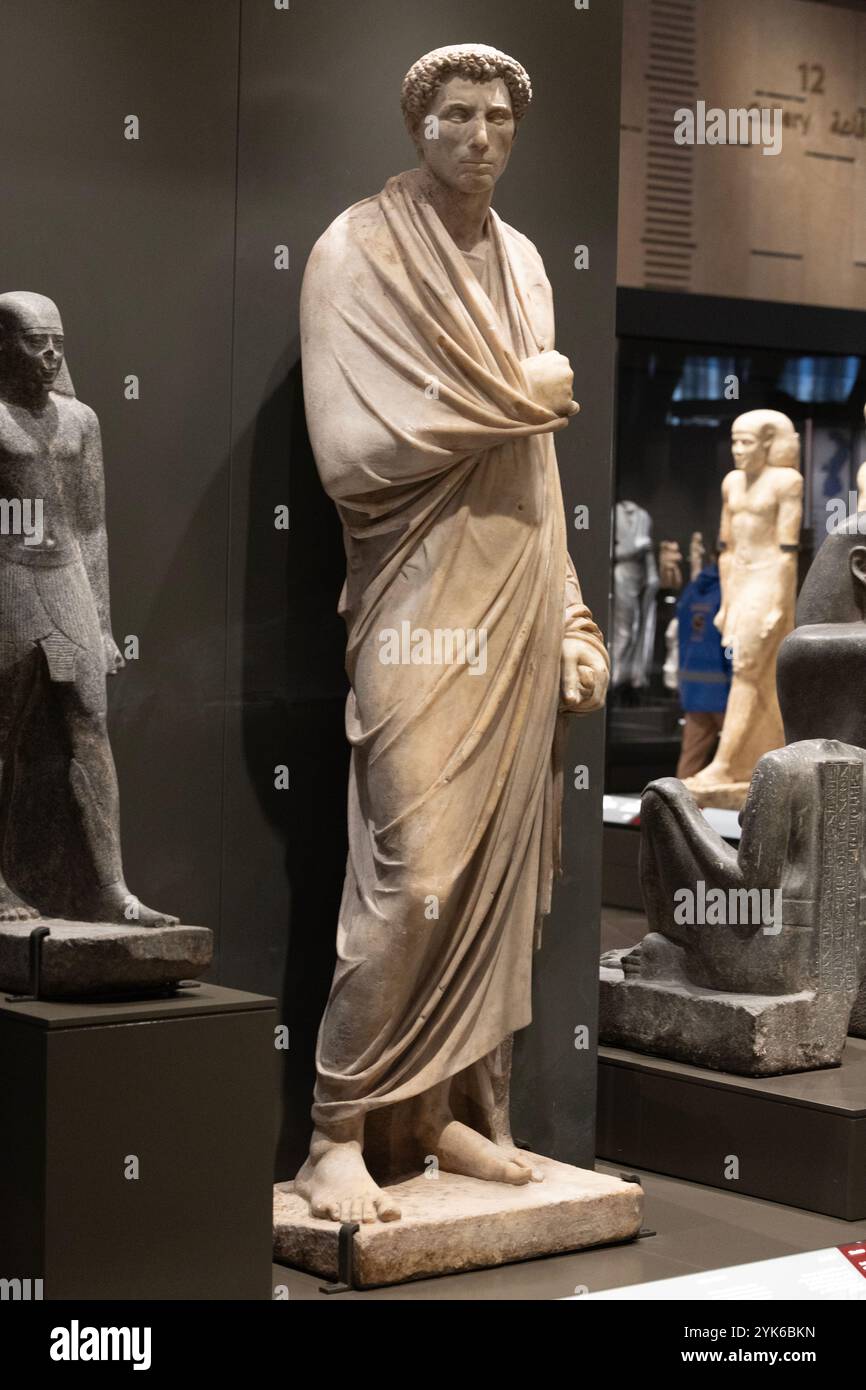 Greek Man Toga Statue
