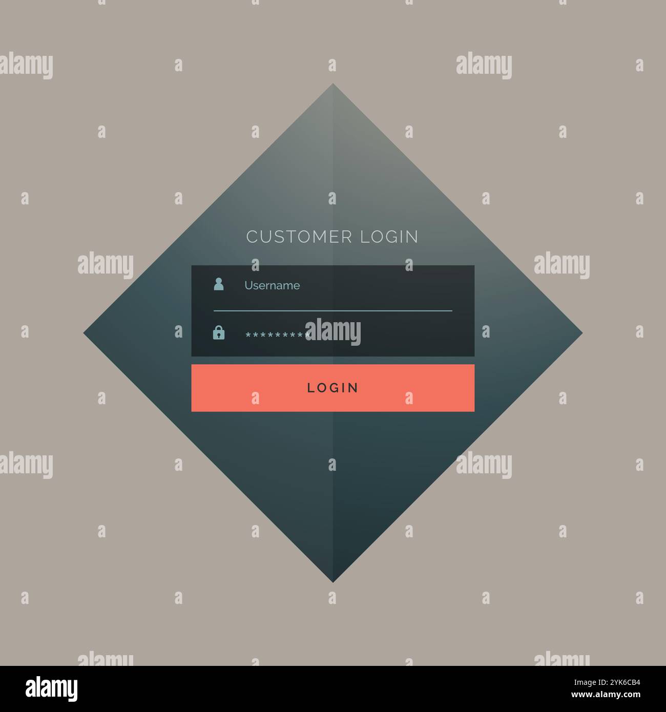 customer login form design with username and password Stock Vector Image & Art - Alamy