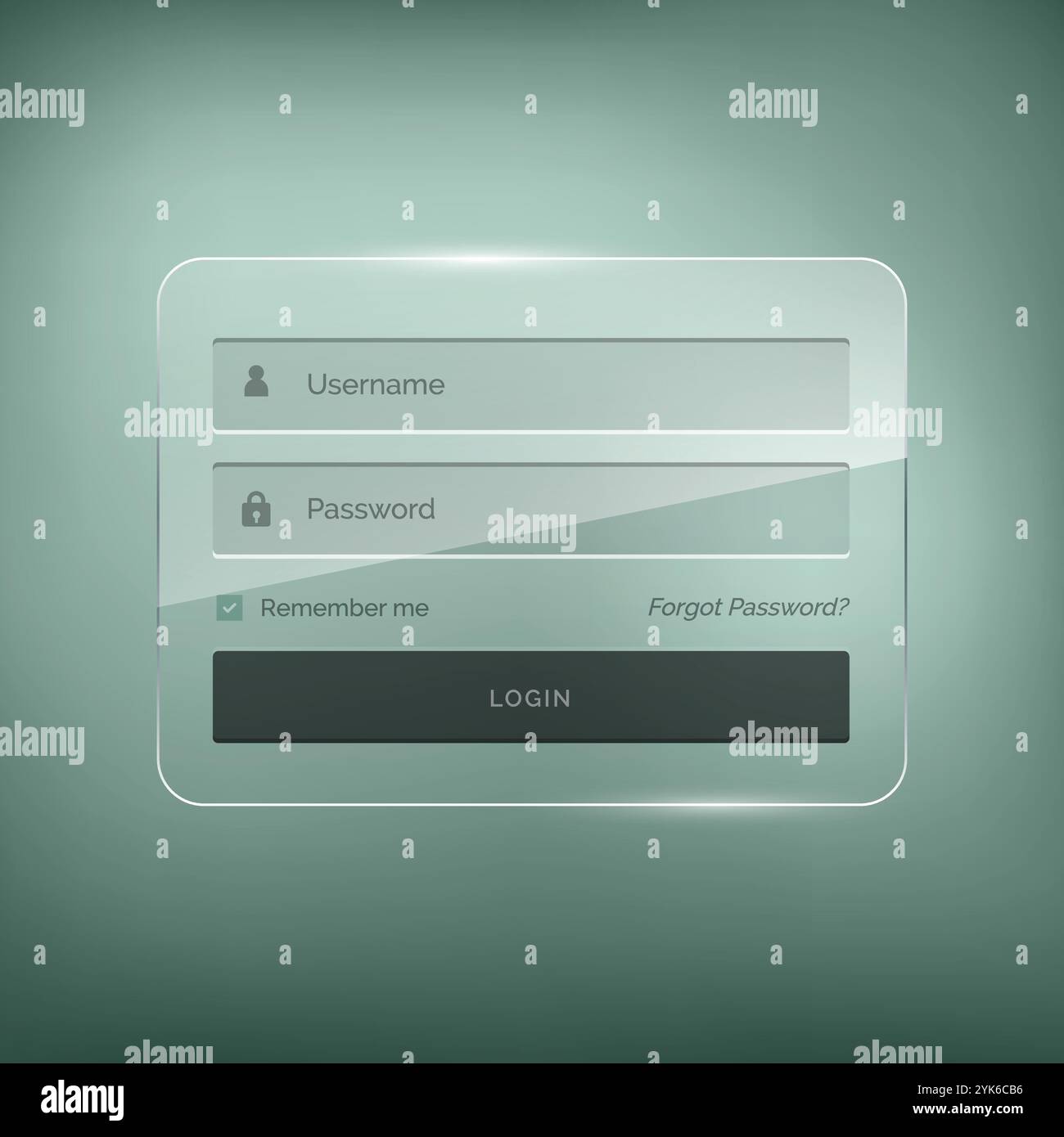 Stylish login form template design hi-res stock photography and images ...