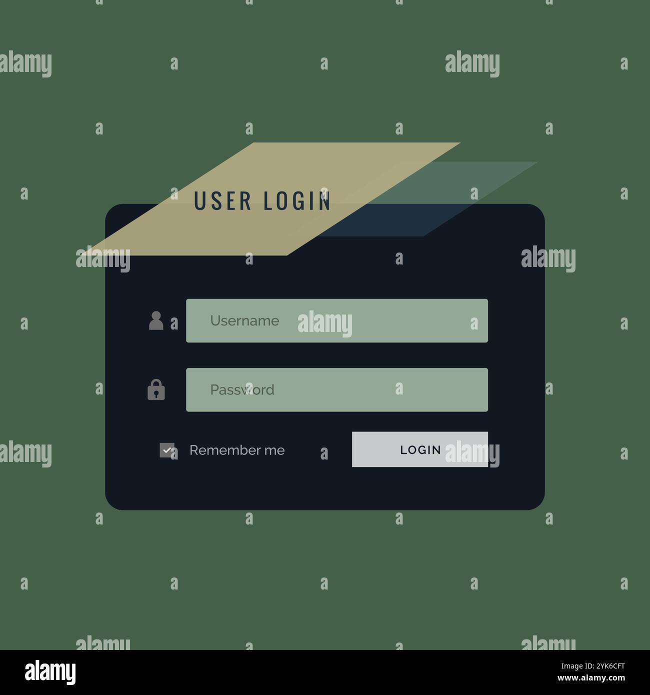 creative user login form in dark style Stock Vector Image & Art - Alamy