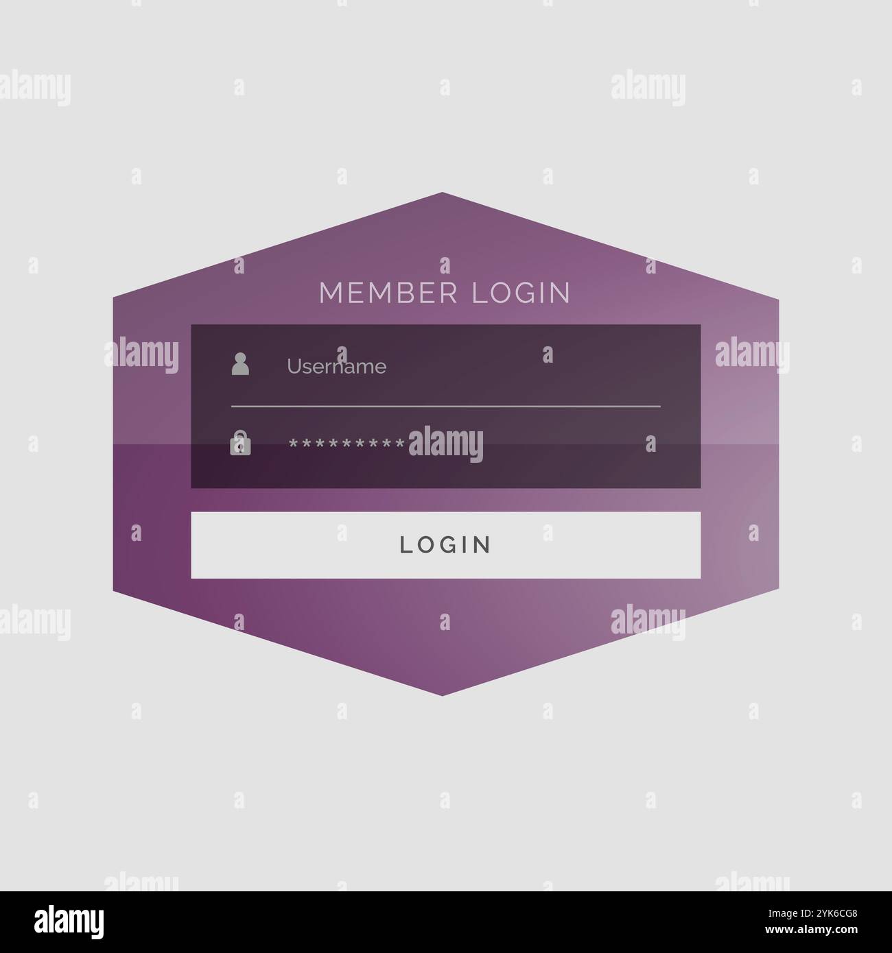 creative member sign in form UI design Stock Vector Image & Art - Alamy