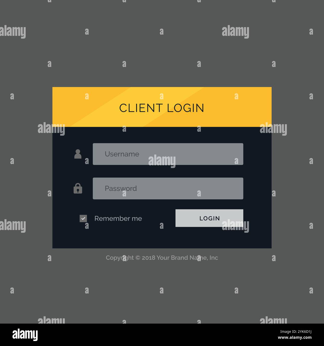 flat modern login form ui template design Stock Vector Image & Art - Alamy flat modern login form ui template design Stock Vector Image & Art - Alamy
