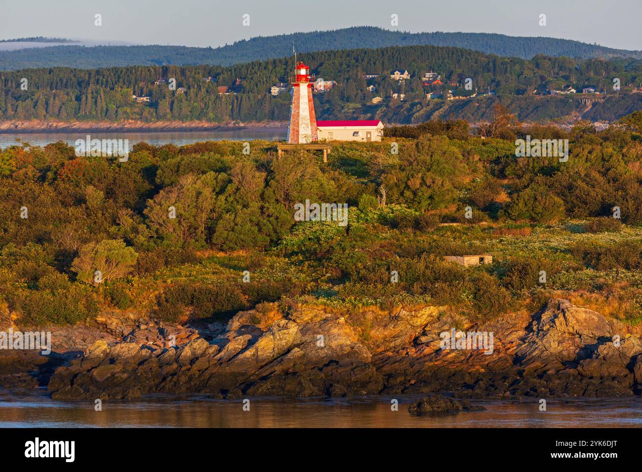 Partridge Island Lighthouse, Bay of Fundy, Saint John, New Brunswick ...