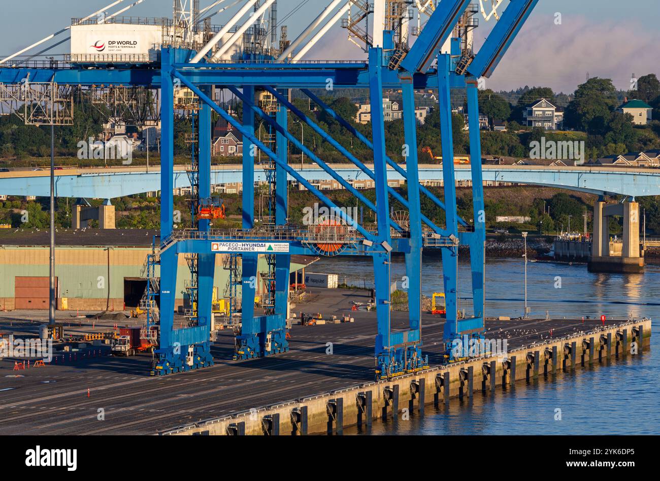 Container Terminal,Saint John, New Brunswick, Canada Stock Photo - Alamy