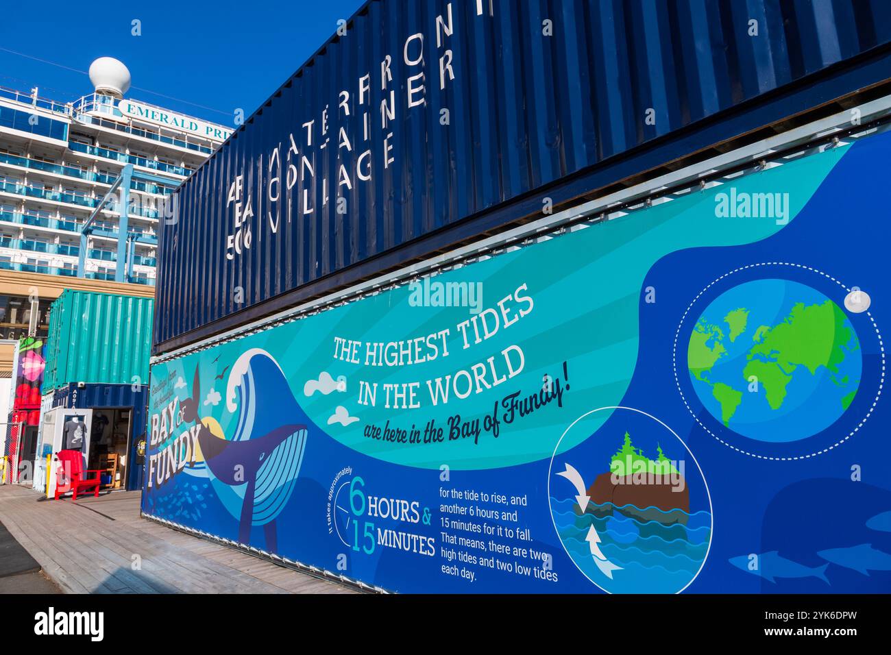 Waterfront Container Village, Saint John, New Brunswick, Canada Stock ...