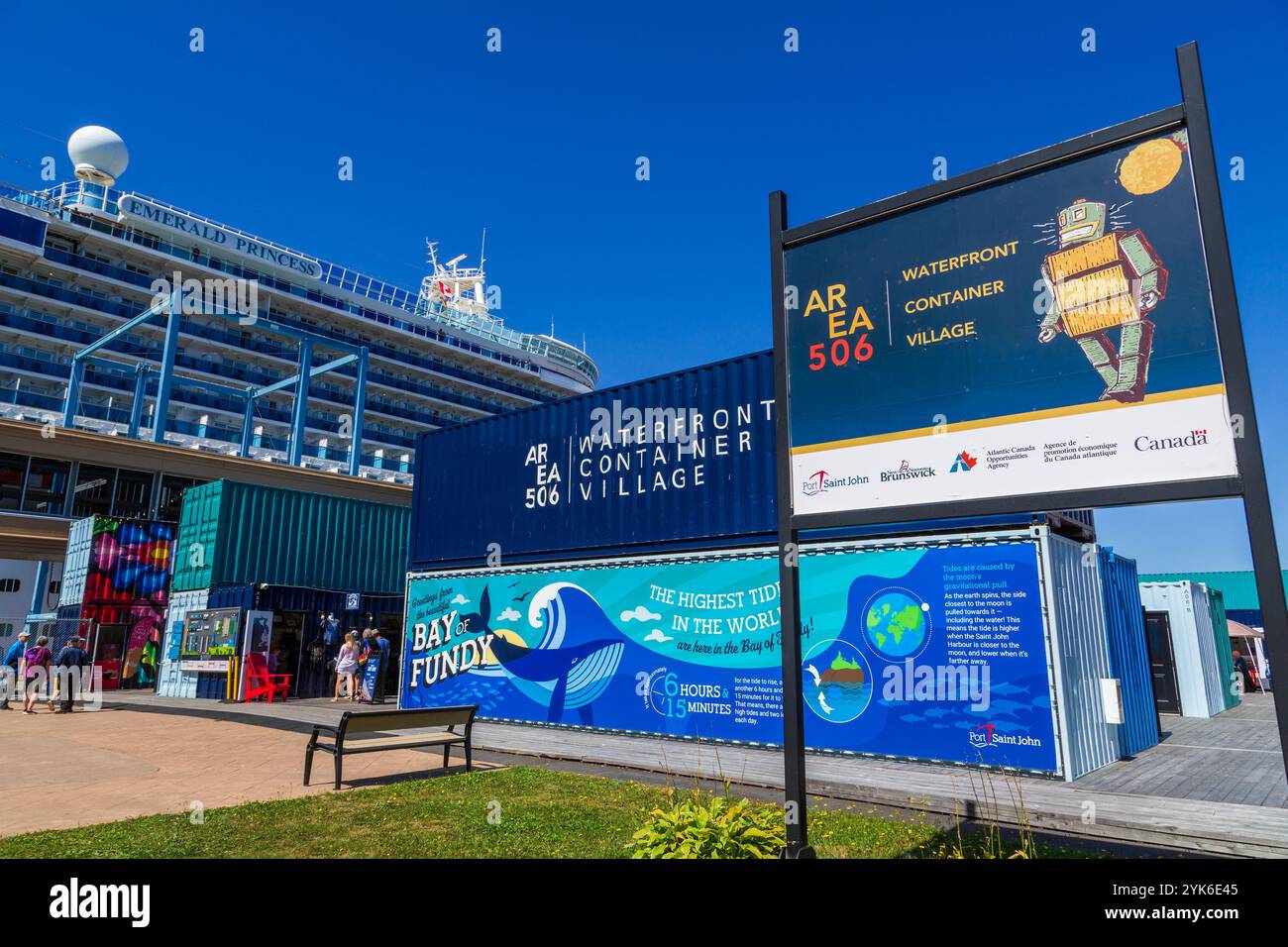Waterfront Container Village, Saint John, New Brunswick, Canada Stock ...