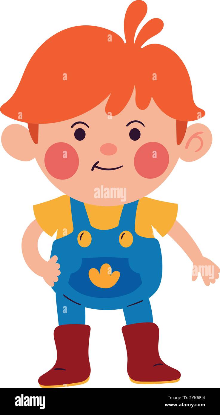 boy character wearing spring clothes Stock Vector Image & Art - Alamy