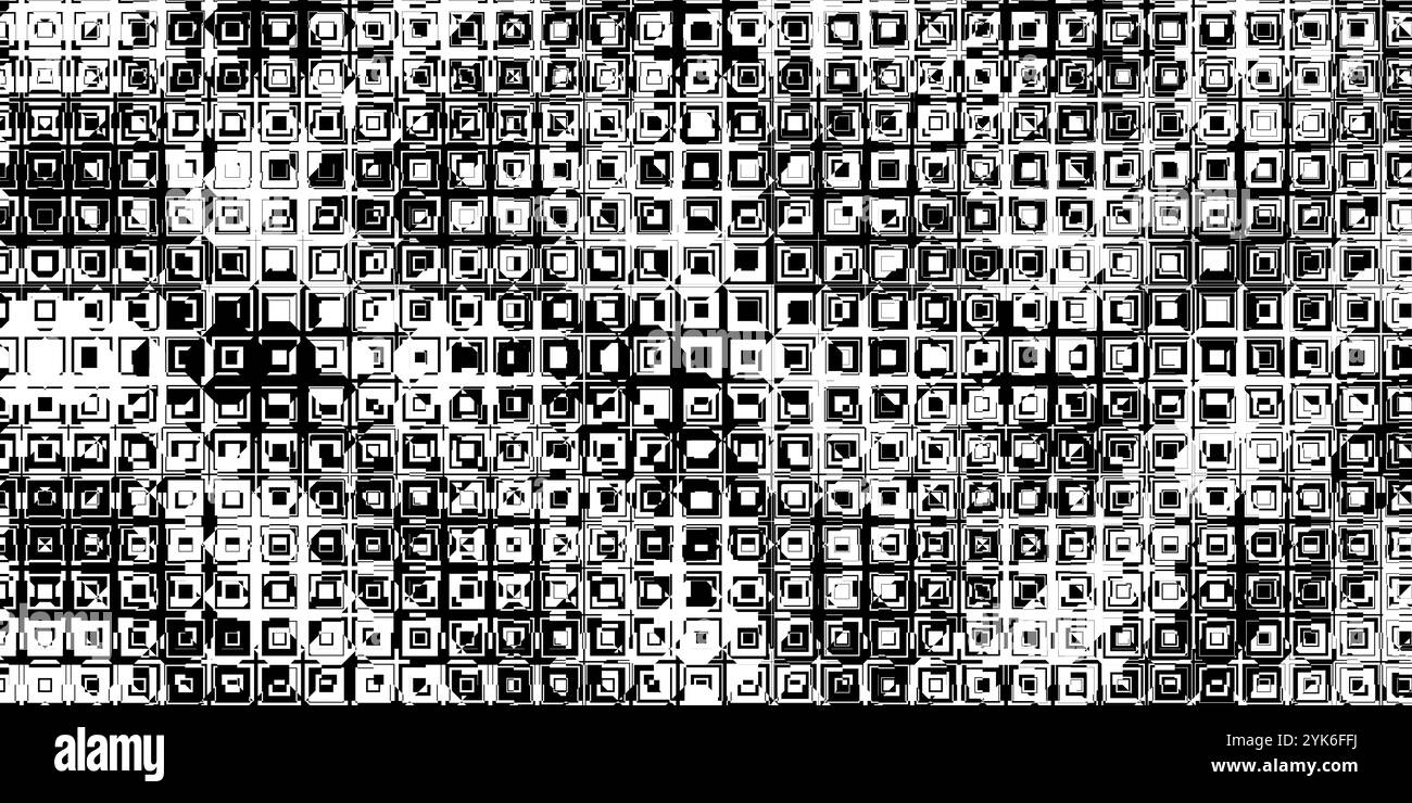 Abstract Modern Minimal Deformed Noisy Black And White Monochrome