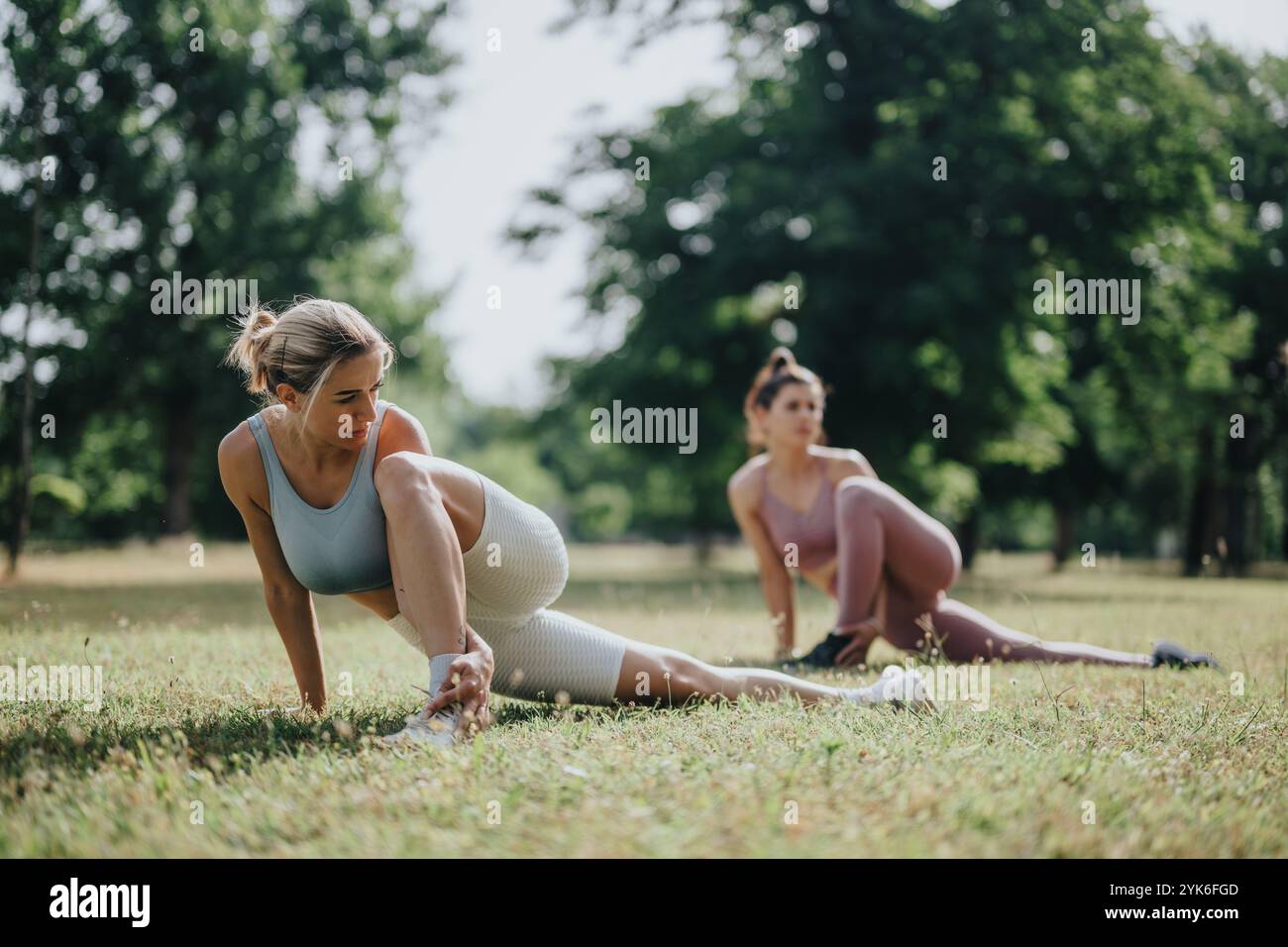 Athletes doing calisthenics workout hi-res stock photography and images ...