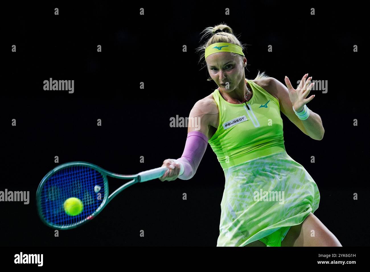 Rebecca Sramkova of Slovakia in action against Ajla Tomlajanovic of ...