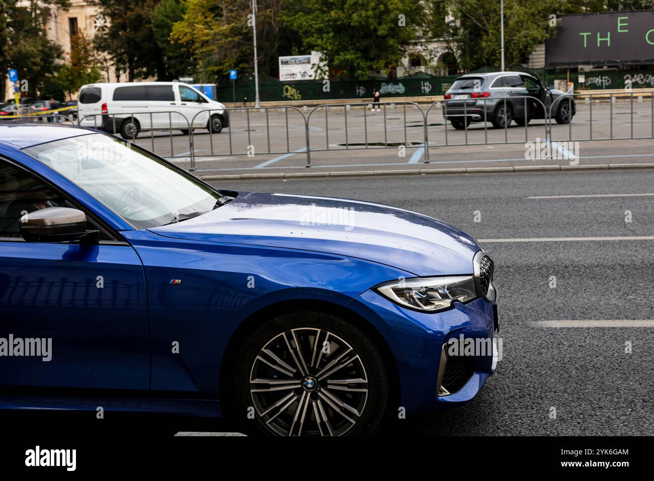 Blue BMW with M Performance package Stock Photo - Alamy