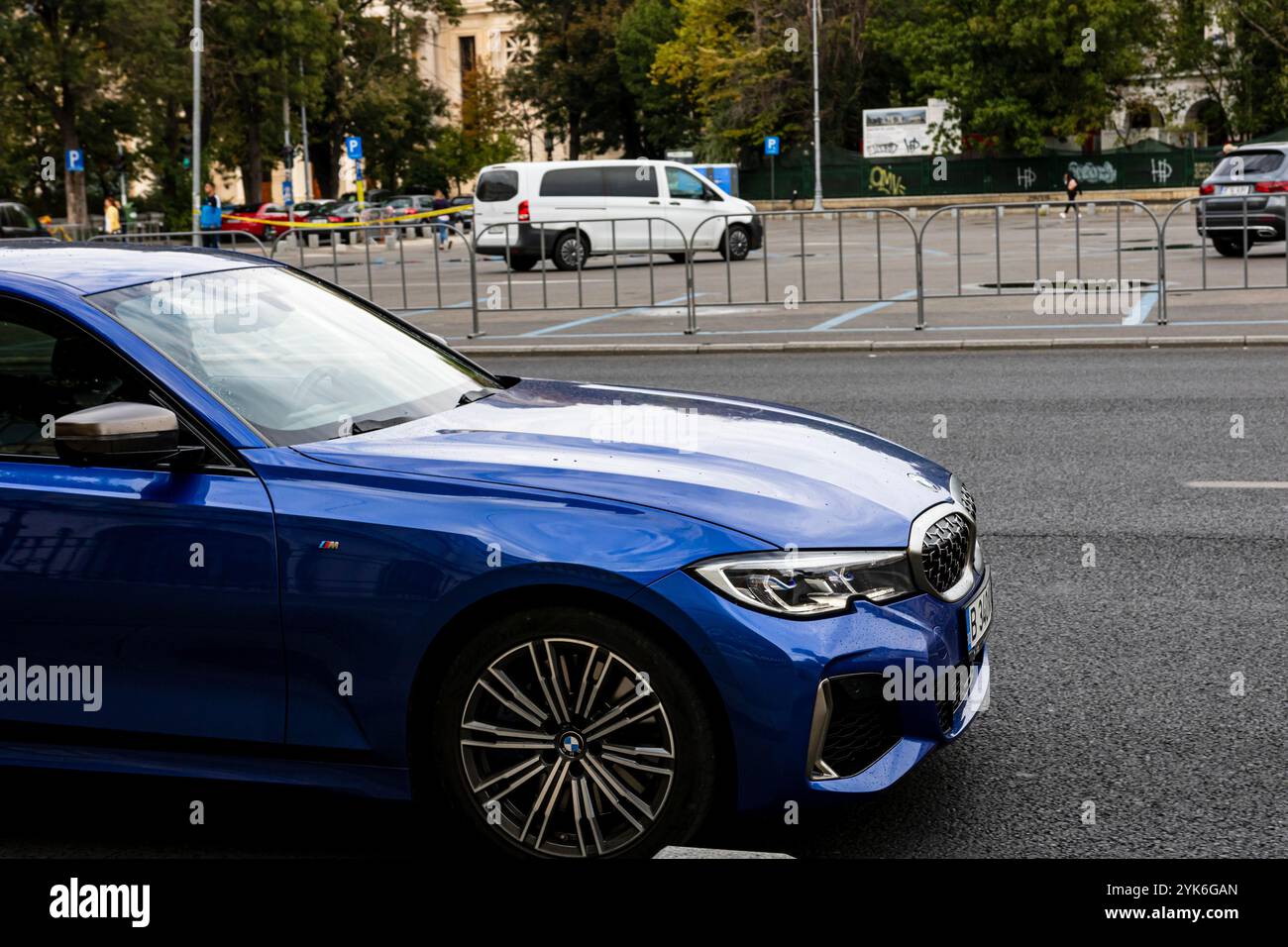 Blue BMW with M Performance package Stock Photo - Alamy