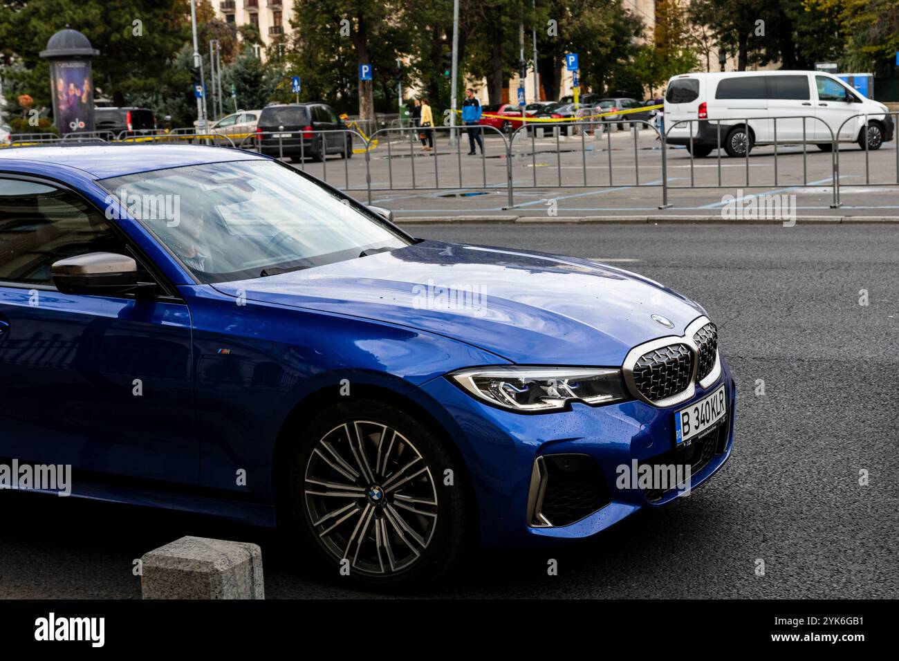 Blue BMW with M Performance package Stock Photo - Alamy
