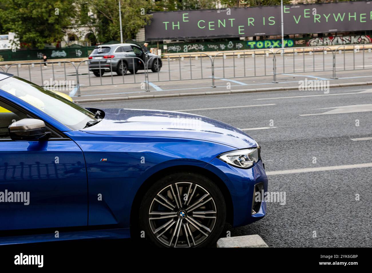 Blue BMW with M Performance package Stock Photo - Alamy