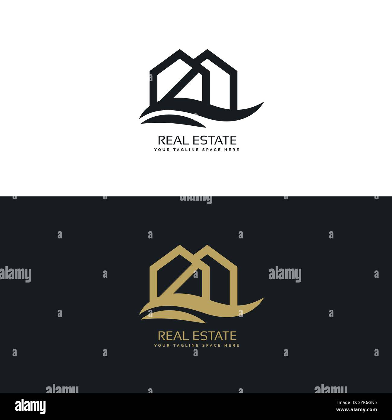 elegant house logo design template Stock Vector Image & Art - Alamy